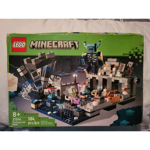 Lego | Toys | Lego Minecraft The Deep Dark Battle 2246 584 Pieces New ...